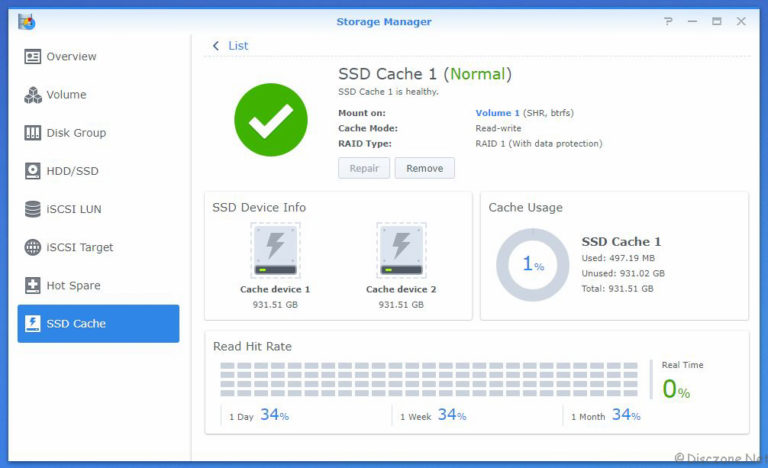 Adding SSD Cache to Synology DiskStation DS918+ with Samsung NVMe M2 SSD